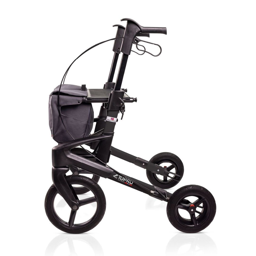 Topro Olympos ATR Black Series Rollator – Zwart M kopen | mobiliteitswereld