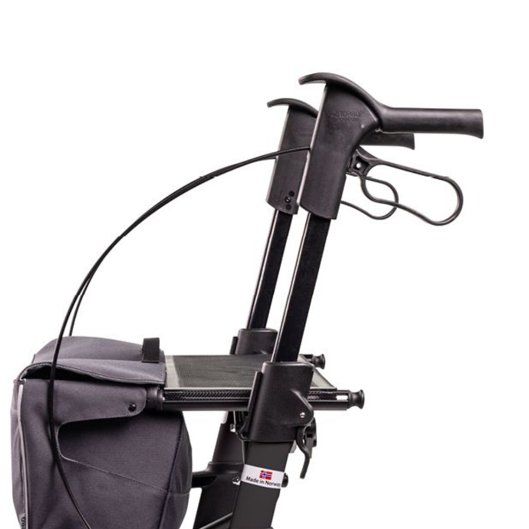 Topro Olympos ATR Black Series Rollator – Zwart M kopen | mobiliteitswereld