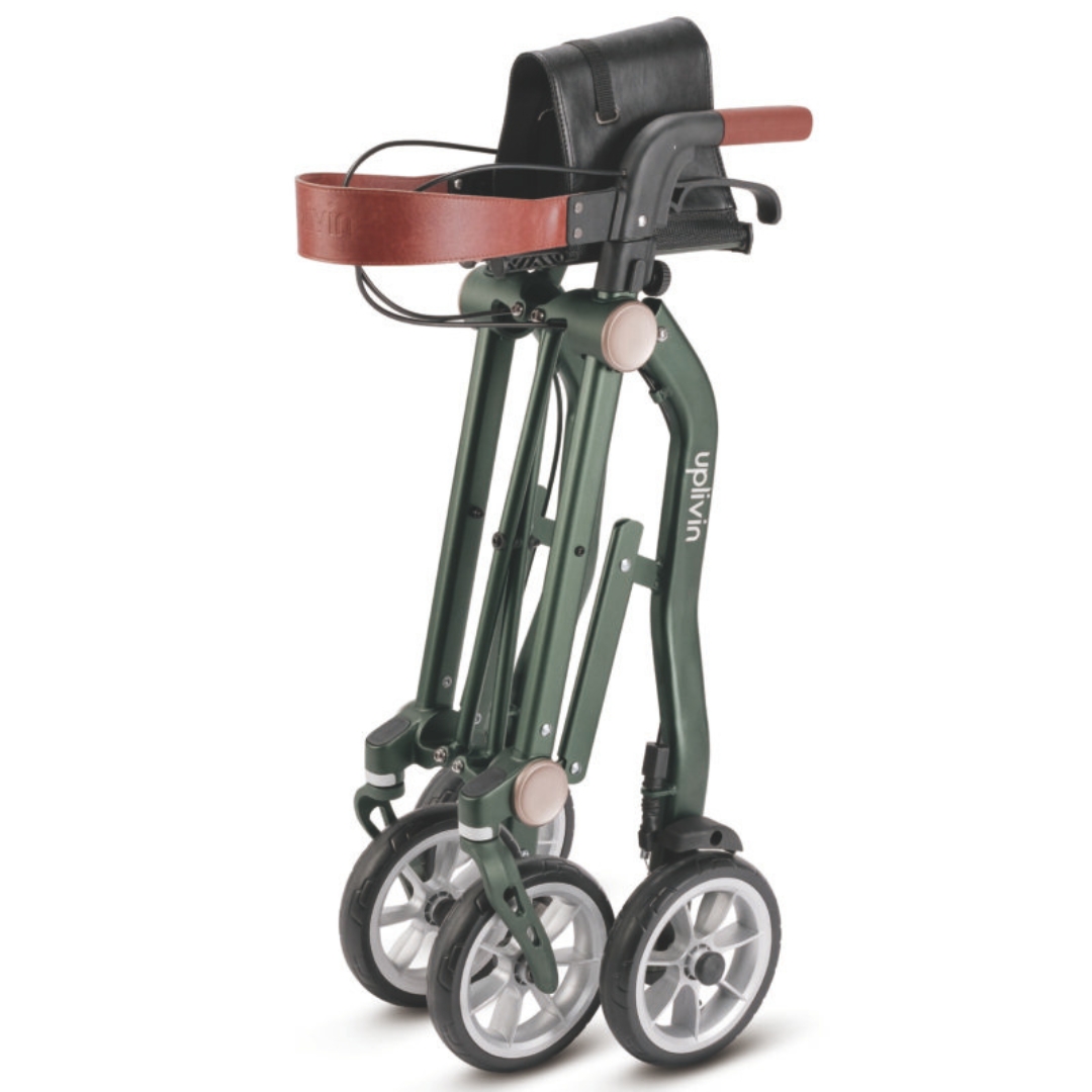 Uplivin Trive Compacte dubbel plooibare rollator - Grijs ...